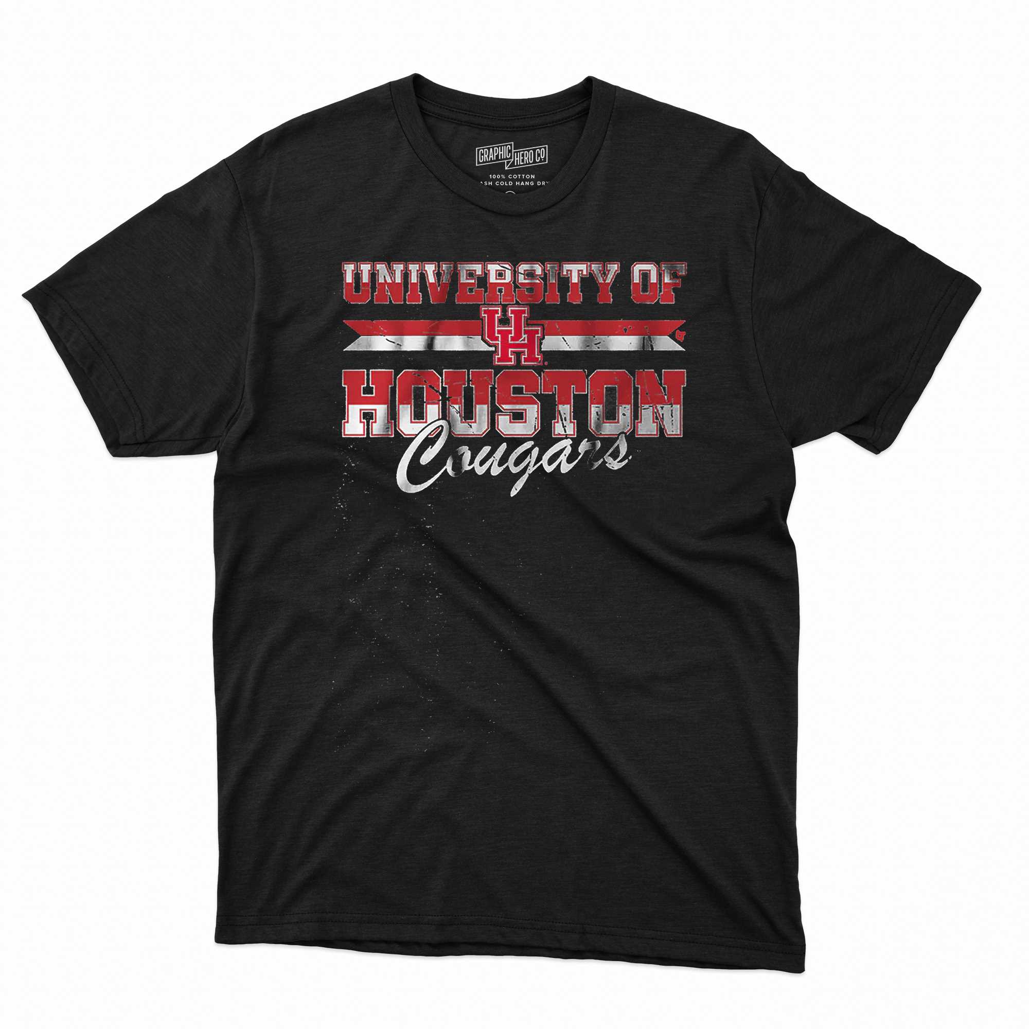 Houston Cougars University Throwback T-Shirt - Shibtee Clothing