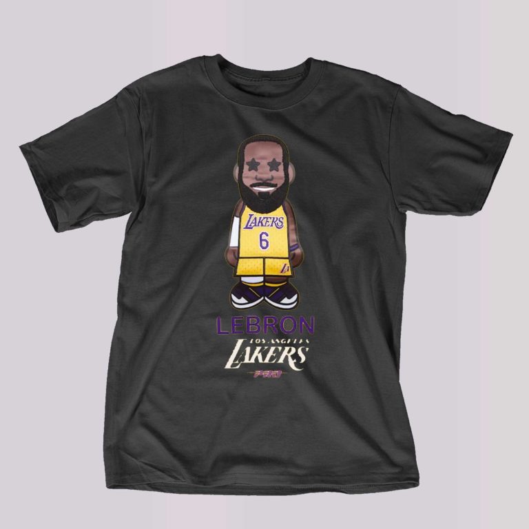 Lebron James Los Angeles Lakers Pro Standard 6 Caricature T-shirt ...