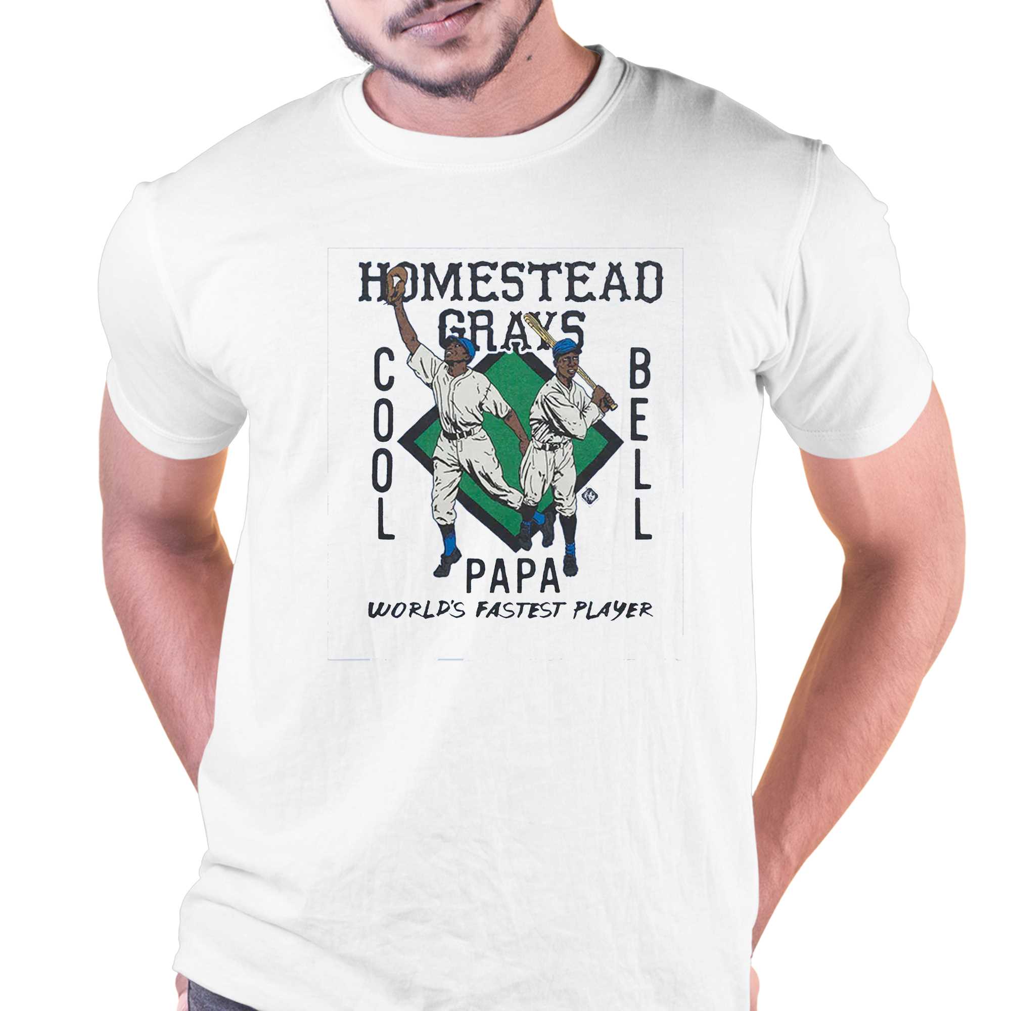 Homestead Grays Cool Papa Bell T-shirt - Shibtee Clothing