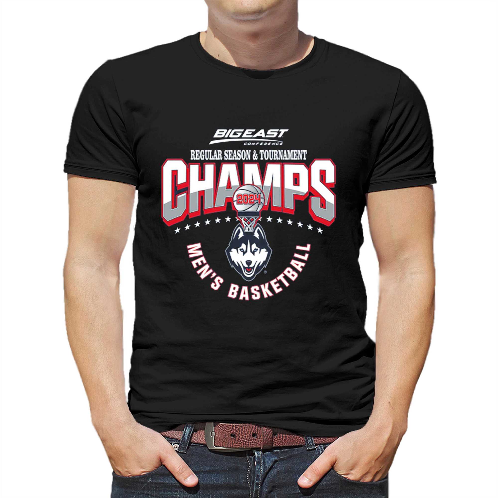 Celebrate Victory: UConn 2024 Big East Tournament Champions T-Shirt ...