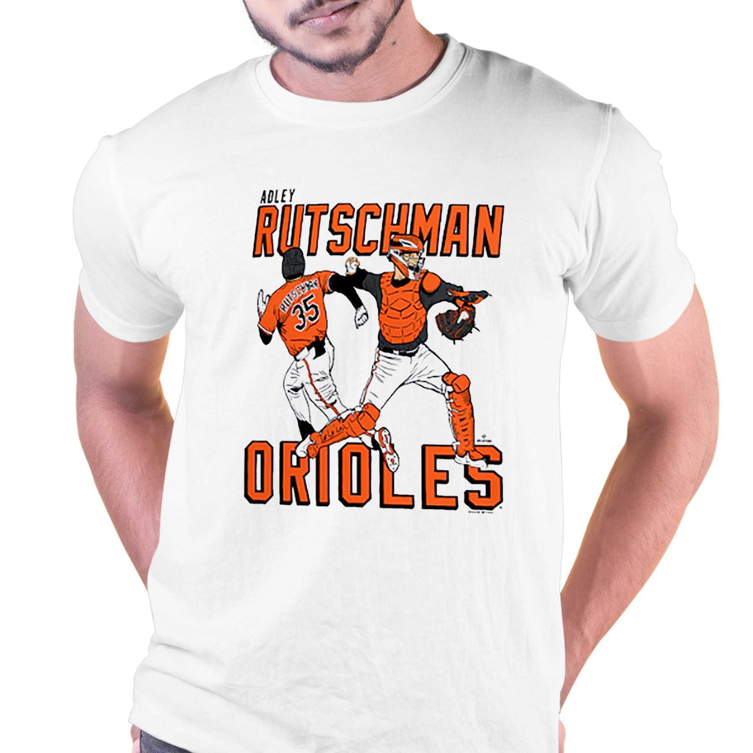 Show Your Orioles Pride with the Adley Rutschman Caricature Player T ...